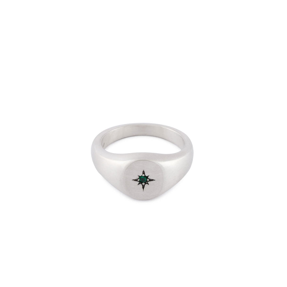 Silver Envy Signet Ring | Men’s 925 Sterling Silver | Serge DeNimes ...