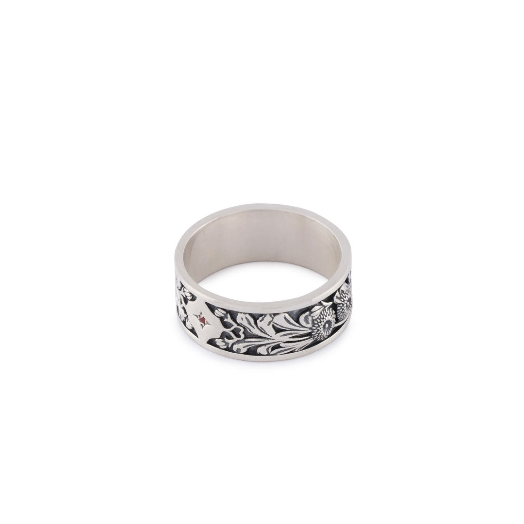 Silver Kabuto Ring | Men’s 925 Sterling Silver | Serge DeNimes ...