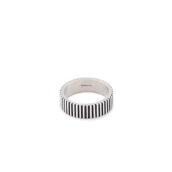 Silver Ridge Band Ring | Men’s 925 Sterling Silver | Serge DeNimes ...