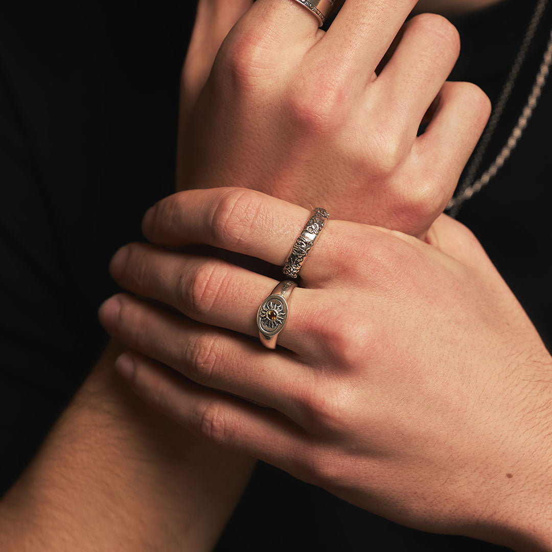 Silver Helios Ring – SergeDeNimes US