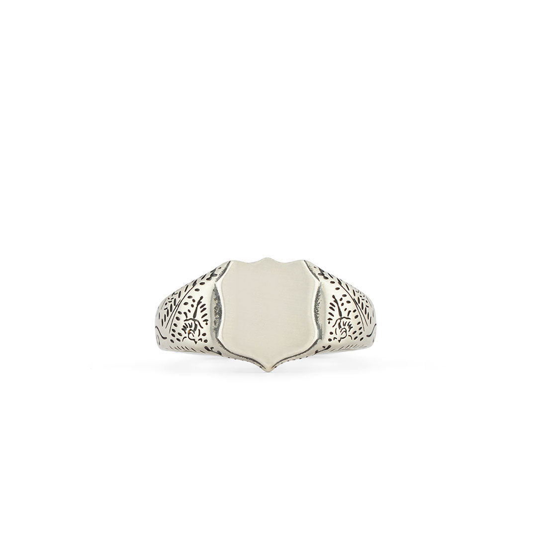 Silver Shield Ring – SergeDeNimes US