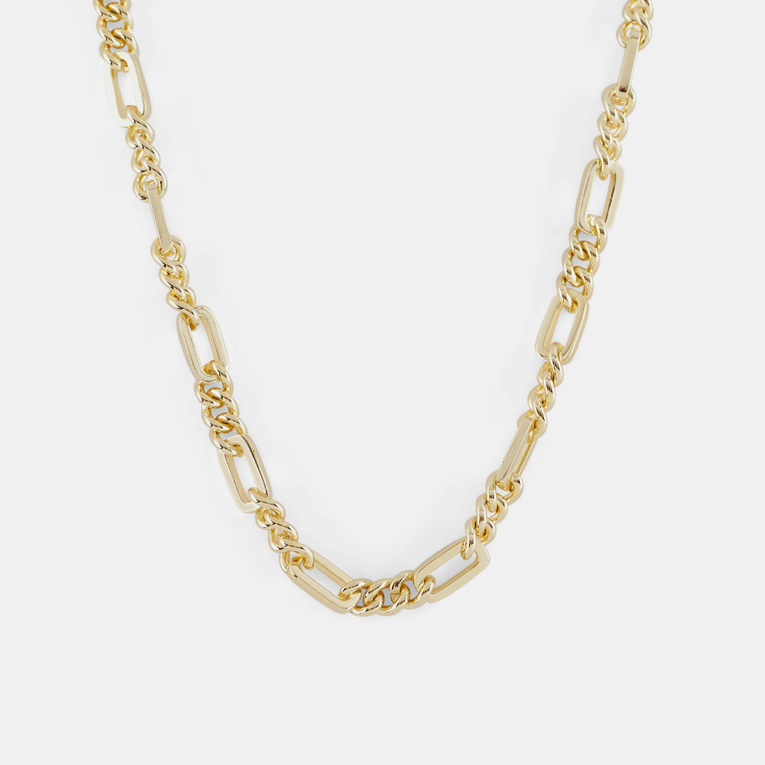 Gold Track Chain Necklace – SergeDeNimes US