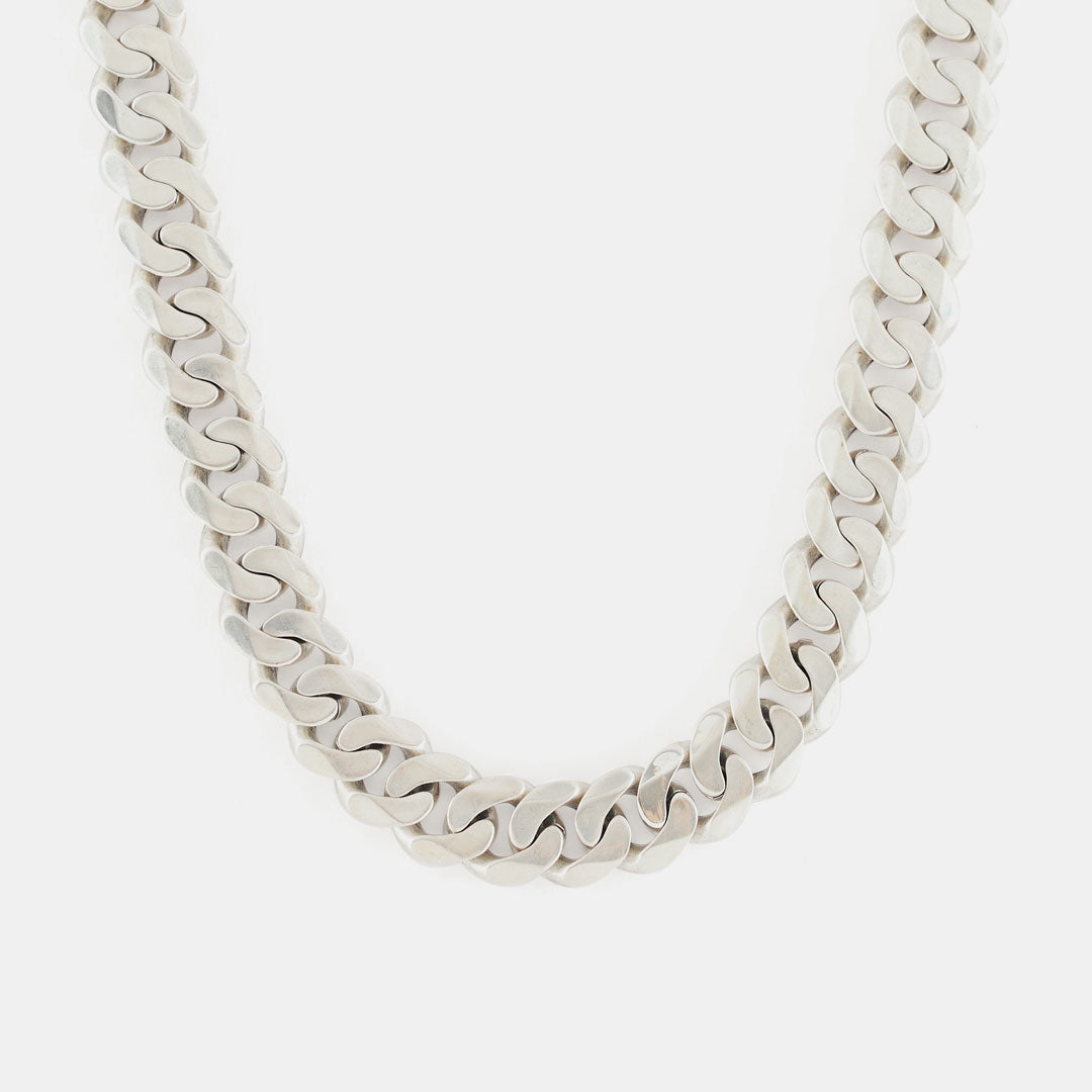 Silver 12mm Curb Chain – SergeDeNimes US