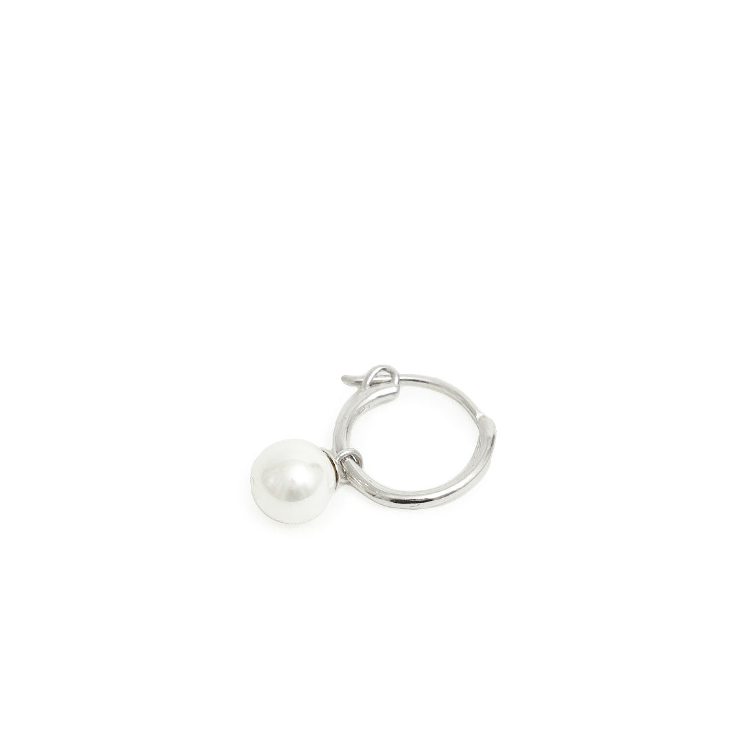 Silver Pearl Drop Earring | 925 Sterling Silver | Serge DeNimes ...