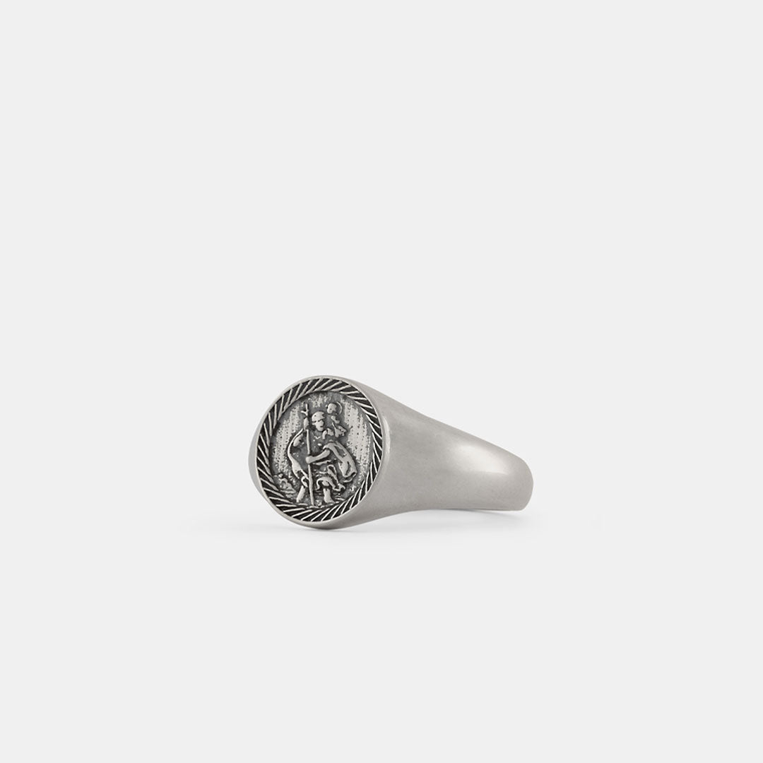 Silver St Christopher Ring – SergeDeNimes US