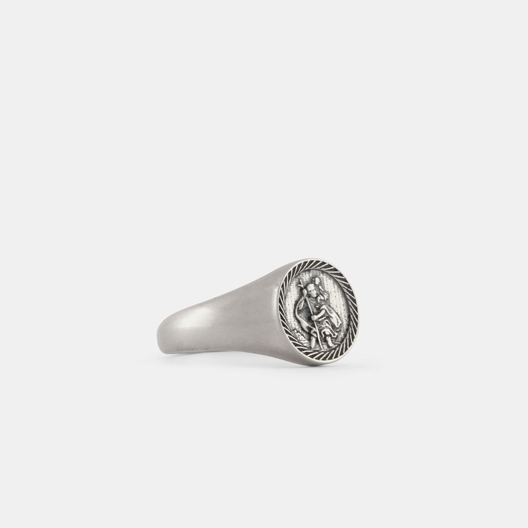 Silver St Christopher Ring – SergeDeNimes US