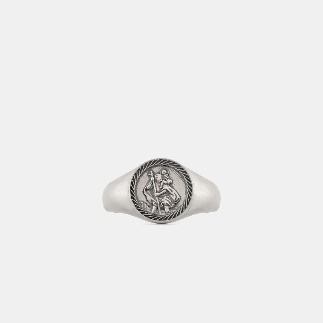 Silver St Christopher Ring – SergeDeNimes US