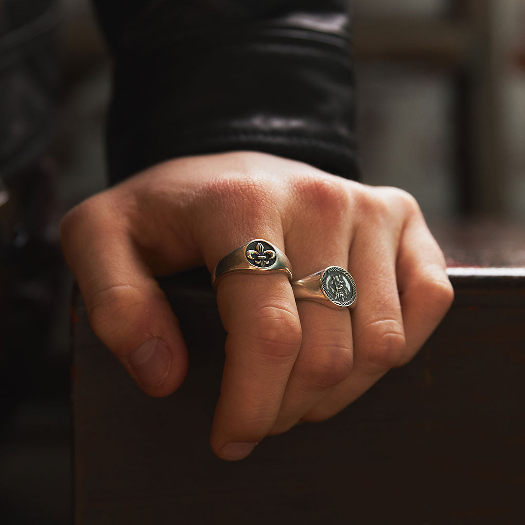 Silver St Christopher Ring – SergeDeNimes US
