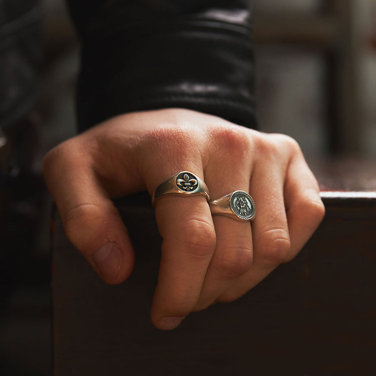 Silver St Christopher Ring – SergeDeNimes US
